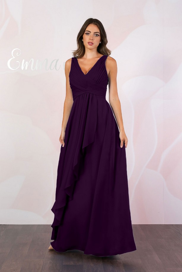 Chiffon Waterfall Dress - Emma Bridals