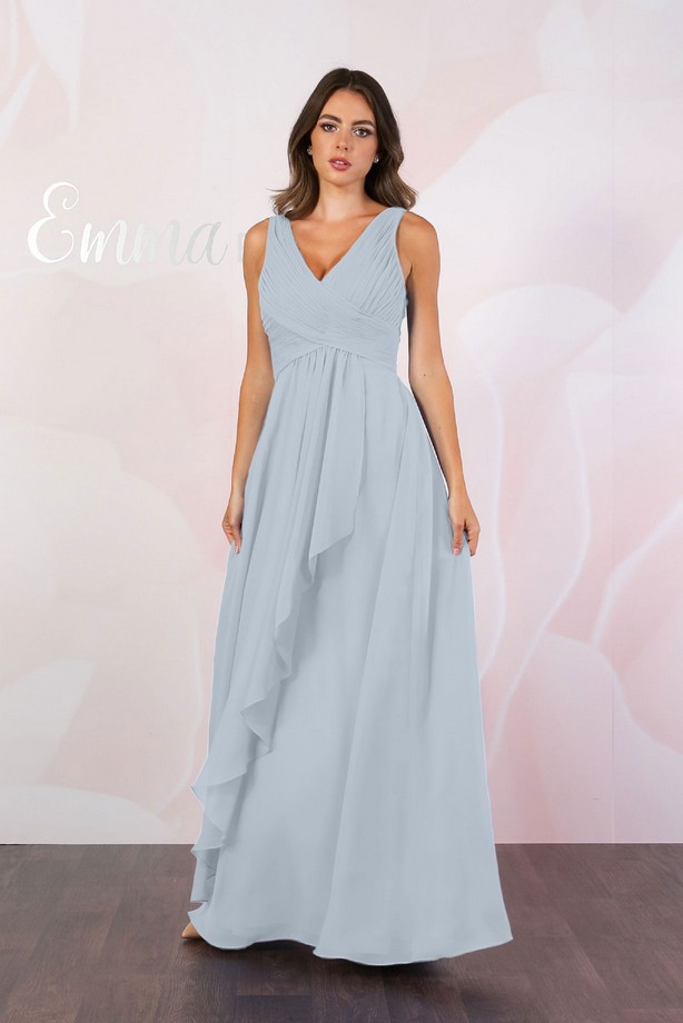 Chiffon Waterfall Dress - Emma Bridals