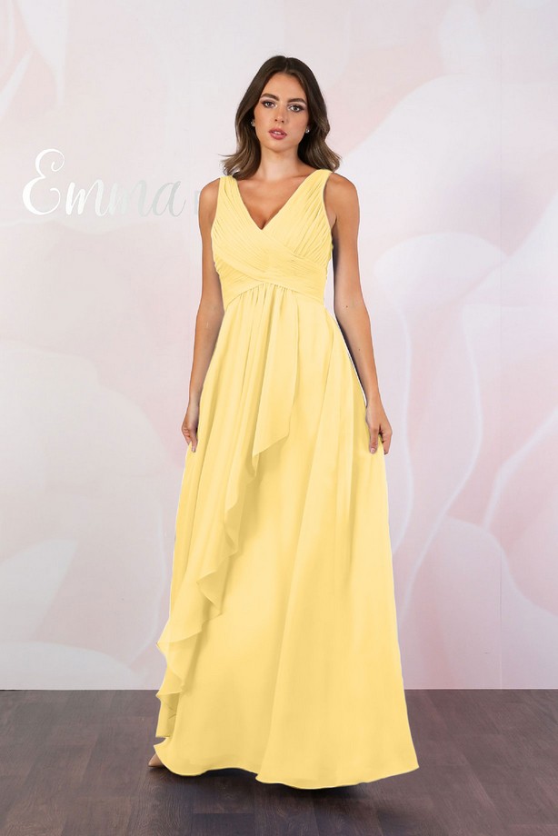Chiffon Waterfall Dress - Emma Bridals