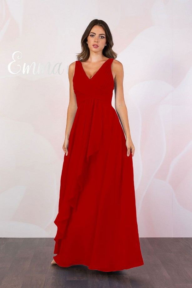 Chiffon Waterfall Dress - Emma Bridals