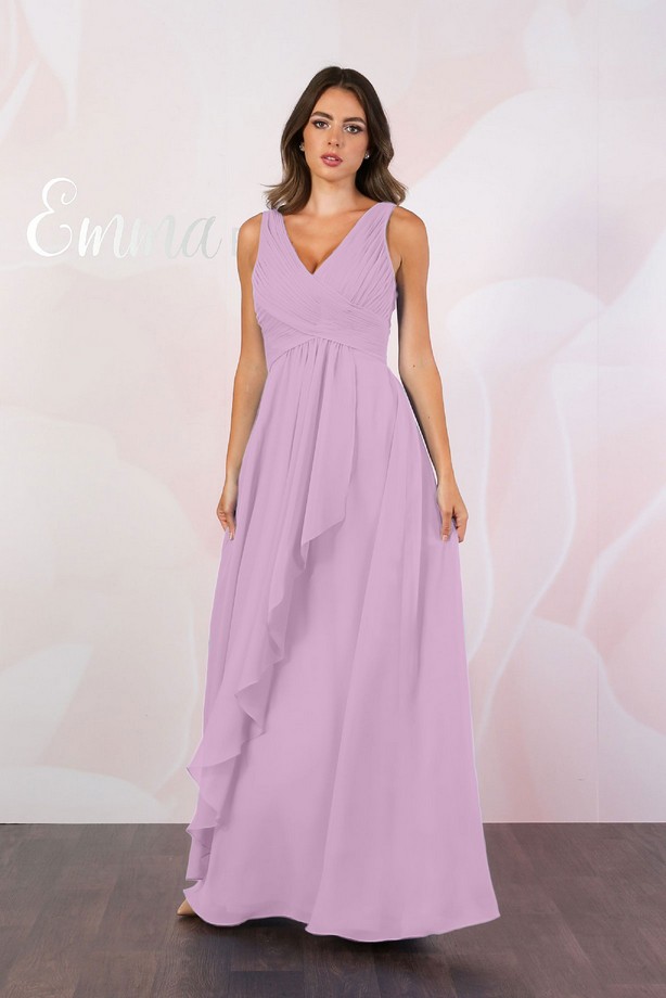 Chiffon Waterfall Dress - Emma Bridals