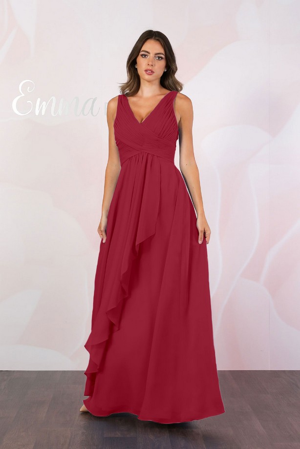 Chiffon Waterfall Dress - Emma Bridals