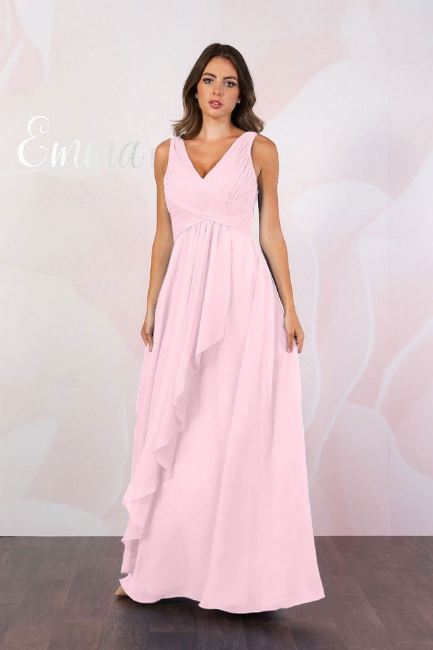Chiffon Waterfall Dress - Emma Bridals