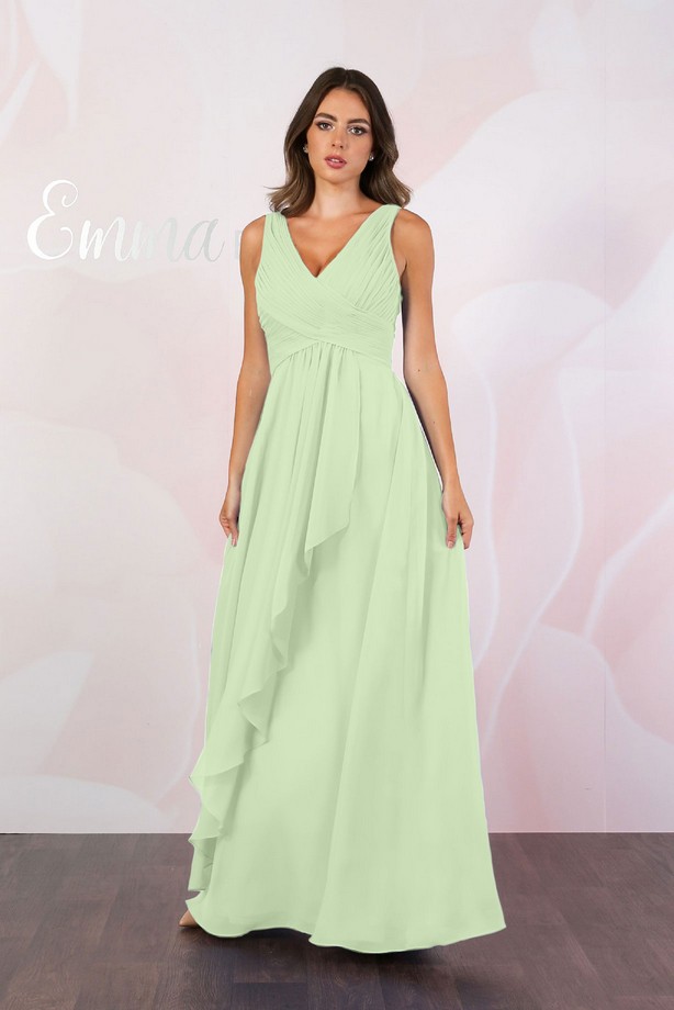 Chiffon Waterfall Dress - Emma Bridals